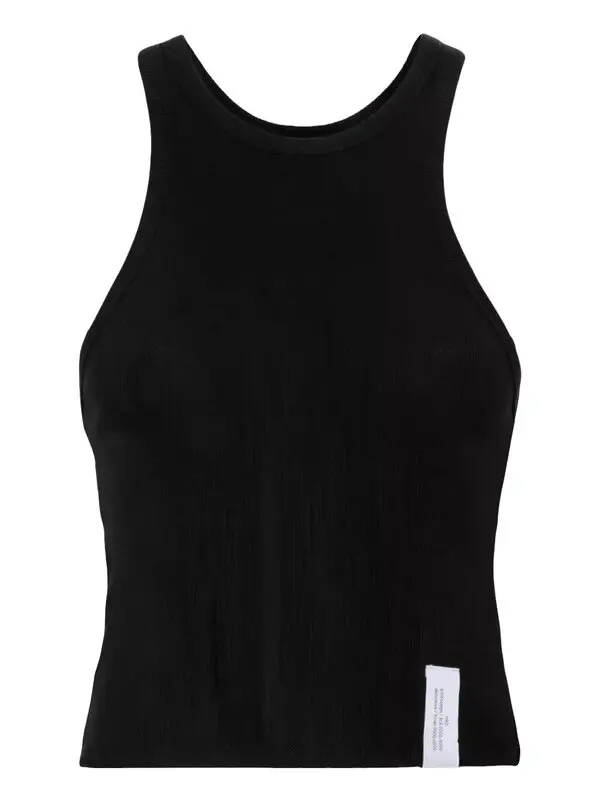 Rokh Ribbed Tank Top - Black