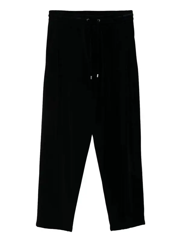 Giorgio Armani Chenille Drawstring Trousers - Blue