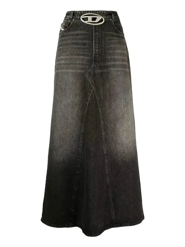 DIESEL® De-pago Denim Maxi Skirt - Grey