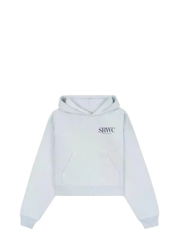 SPORTY & RICH Upper East Side Cotton Hoodie - Blue
