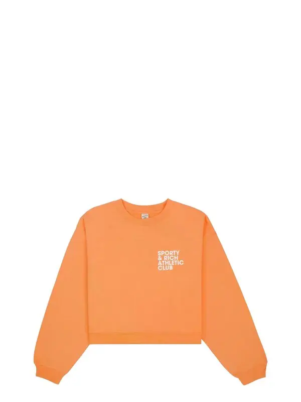 SPORTY & RICH Exercise Often Cropped Sweatshirt - Orange
