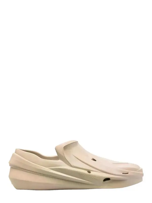 1017 Alyx 9sm Mono Embossed-logo Slippers - Neutrals