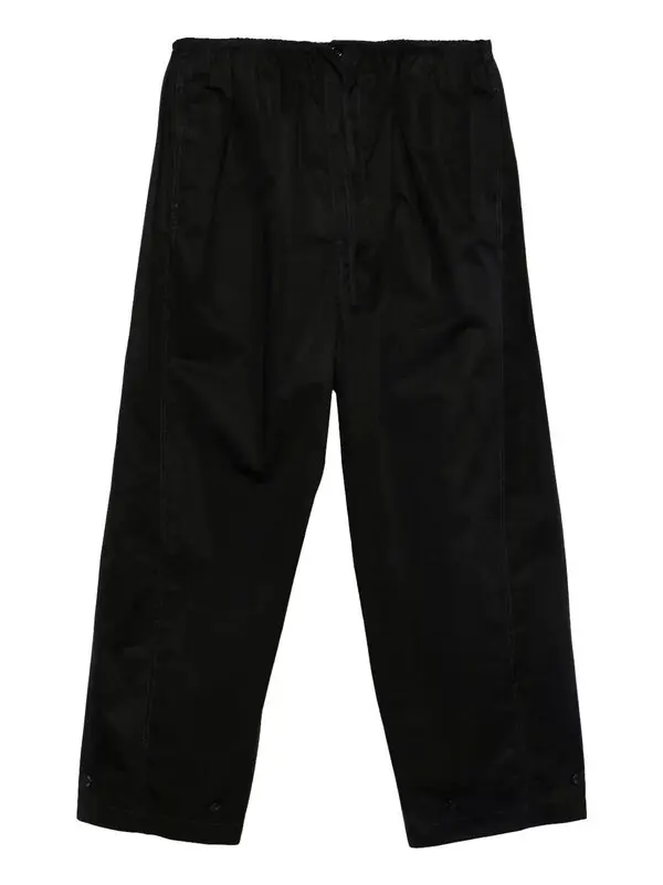 LEMAIRE Drawstring Straight Trousers - Black