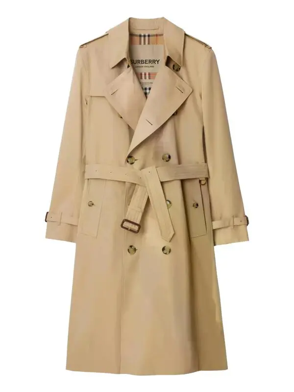 Burberry Kensington Heritage Belted Trench Coat - Neutrals