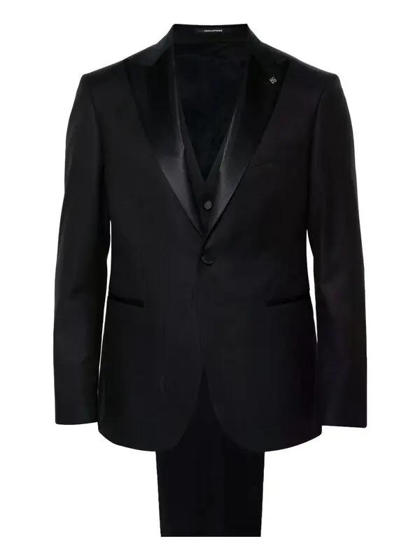 Tagliatore Three-piece Single-breasted Suit - Blue