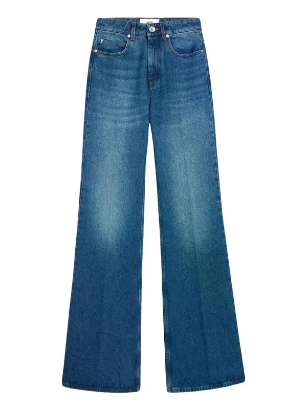 AMI Paris High-rise Flared-leg Jeans - Blue