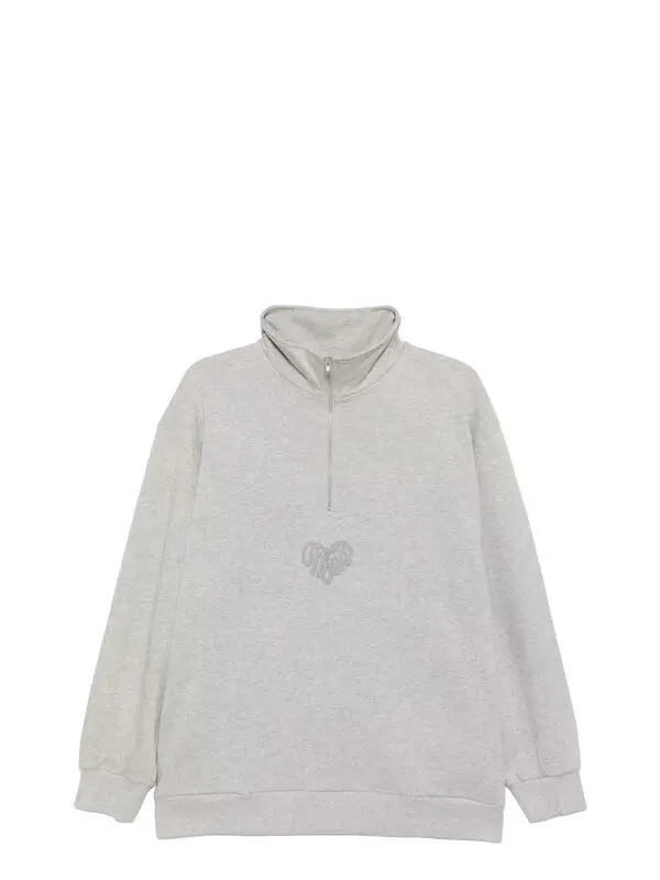 OFF DUTY Half-zip Sweatshirt - Grey