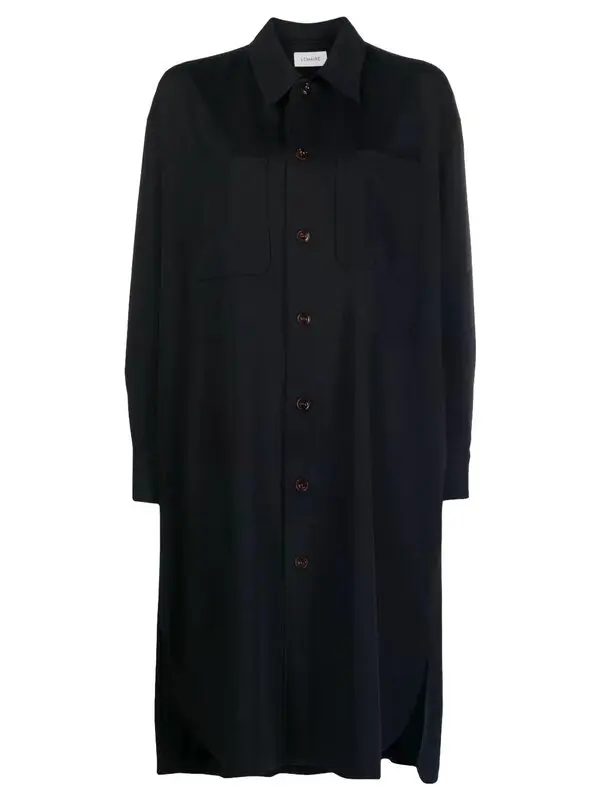 LEMAIRE Long-sleeve Shirt Dress - Blue