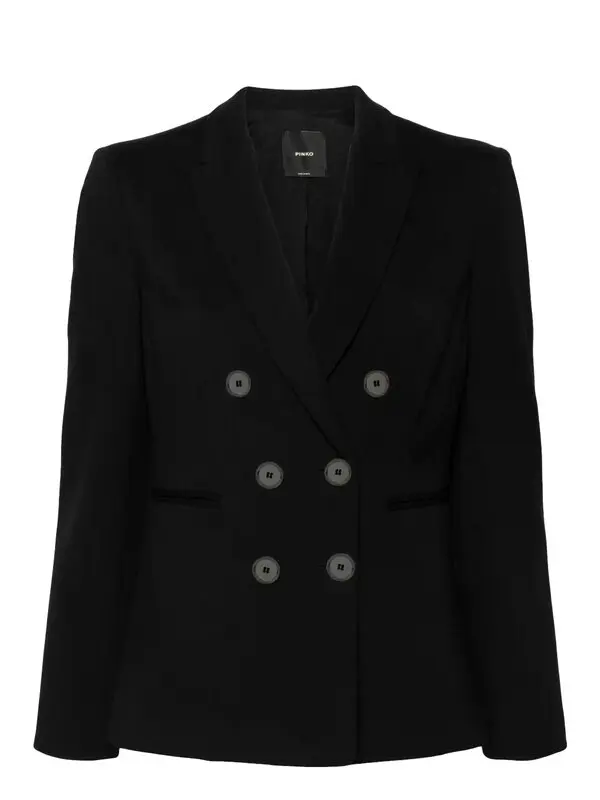 Pinko Alexia Double-breasted Blazer - Black