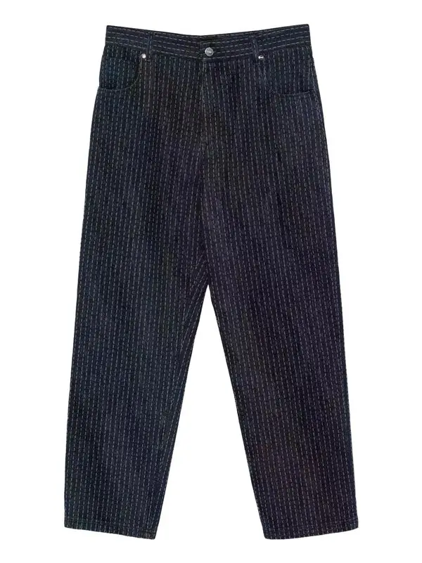Fendi Topstitched Jeans - Blue