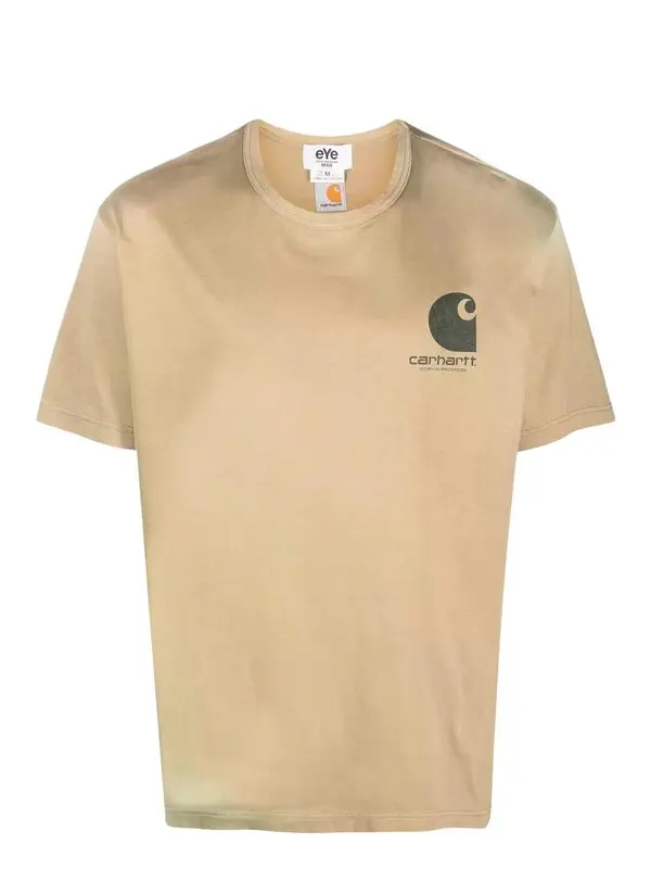 Junya Watanabe Logo-print Short-sleeve T-shirt - Neutrals