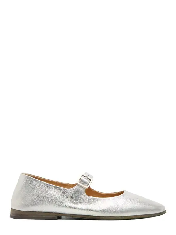 Marsèll Scivolo Leather Ballet Flats - Silver