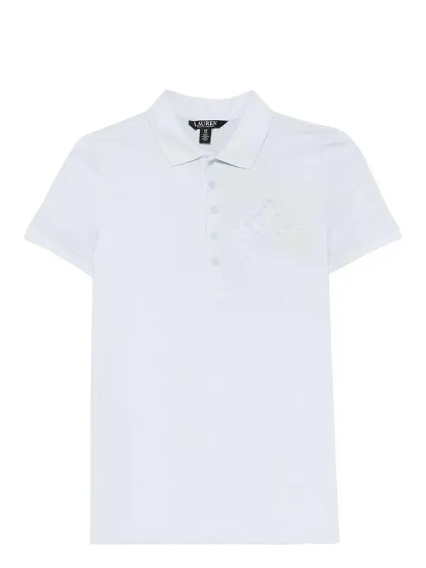Ralph Lauren Logo-embroidered Polo Top - Blue