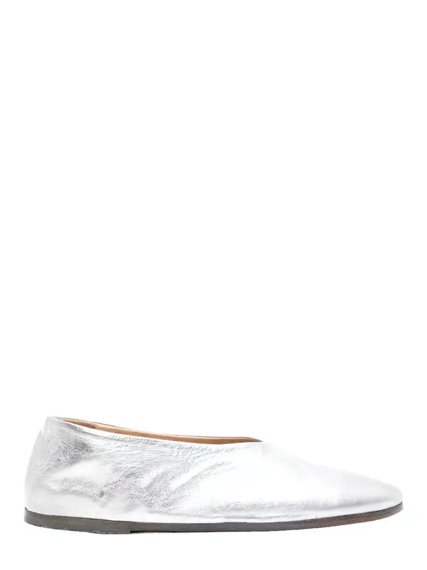 Marsèll Coltellaccio Leather Ballerinas - Silver