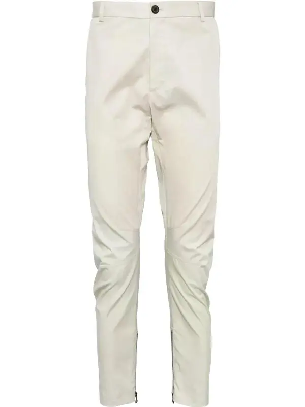 LANVIN Tapered Cotton Trousers - Grey