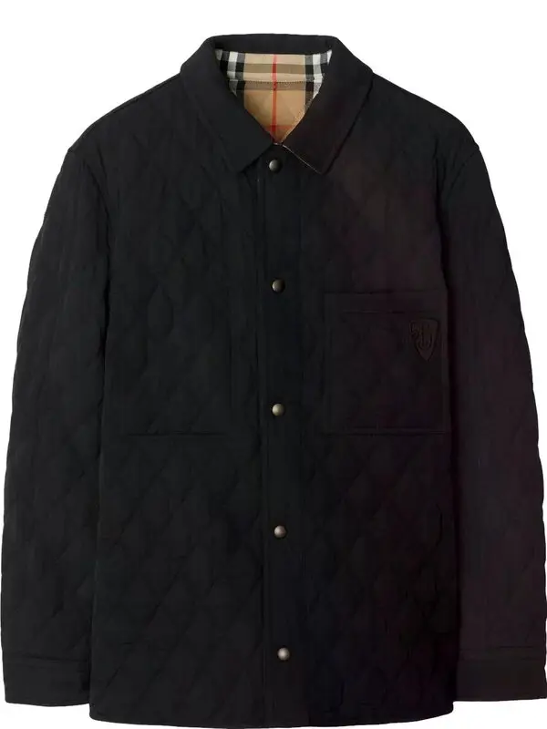 Burberry Reversible Quilted Overshirt - Black