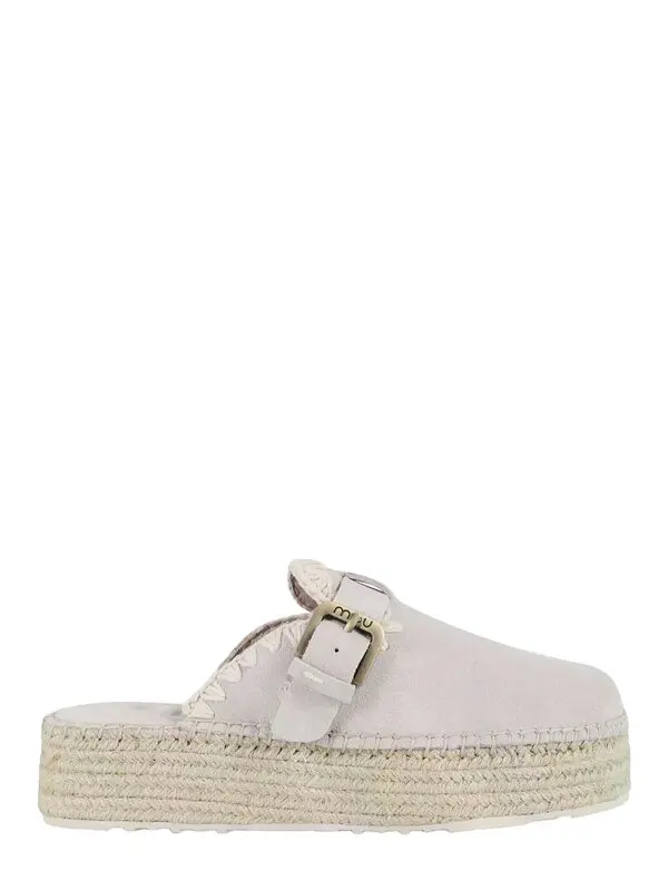 Mou Suede Slippers - Grey