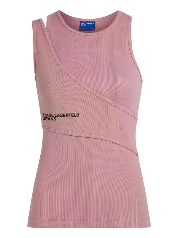 Karl Lagerfeld Layered-detail Top - Pink