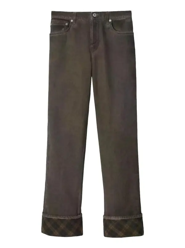 Burberry Wide-leg Jeans - Grey