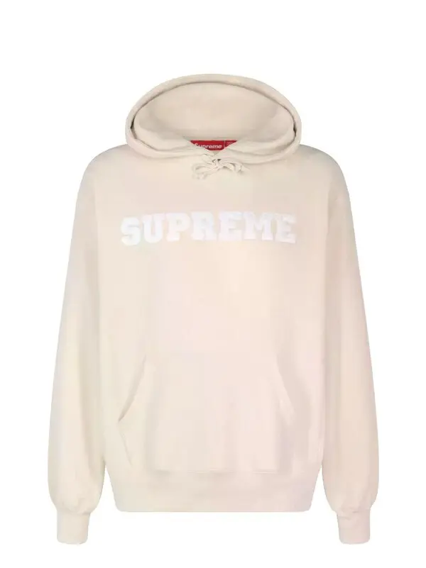 Supreme Logo-appliquéd Hoodie - Neutrals