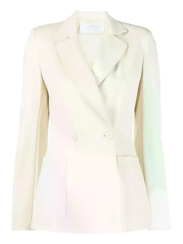 Harris Wharf London Double-breasted Blazer - Neutrals