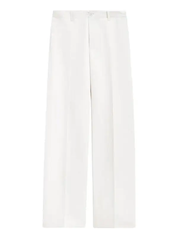 Filippa K Tailored High-waisted Cotton Trousers - White