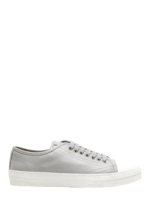 SCAROSSO Ambrogio Leather Sneakers - Grey