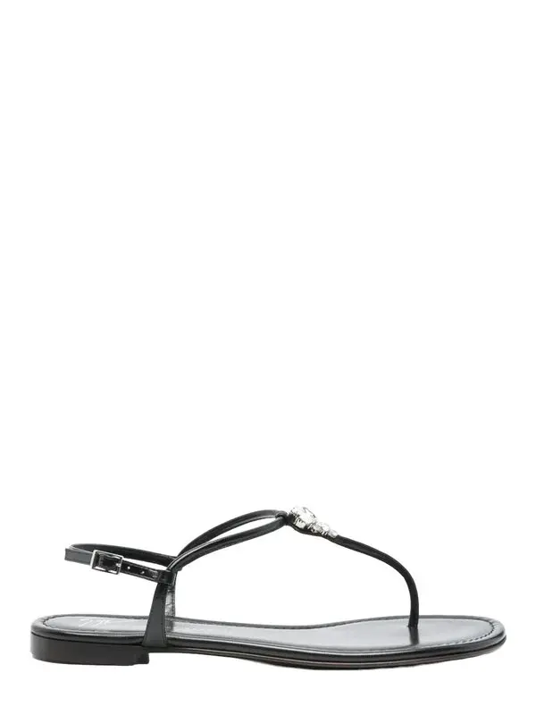 GIUSEPPE ZANOTTI Anyelle Flat Sandals - Black