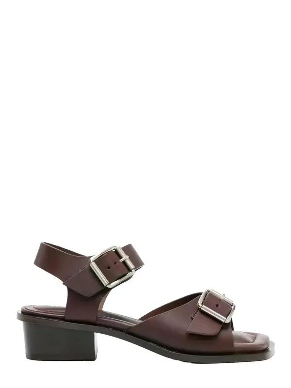 LEMAIRE 35mm Buckled Leather Sandals - Brown
