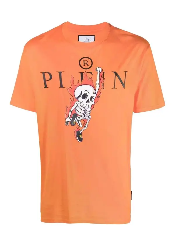 Philipp Plein Skully Gang Short-sleeve T-shirt - Orange