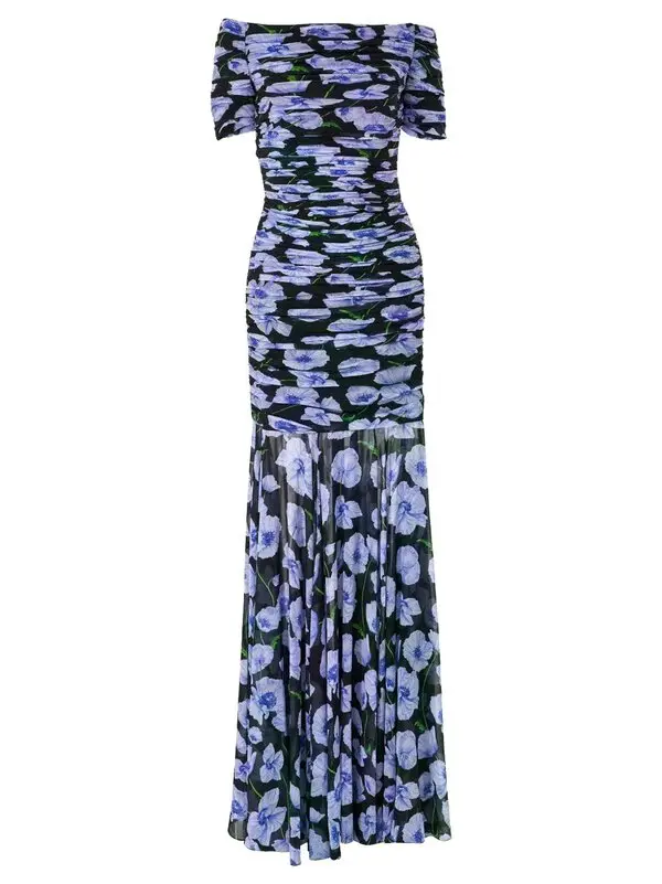 Carolina Herrera Floral-print Gown - Black
