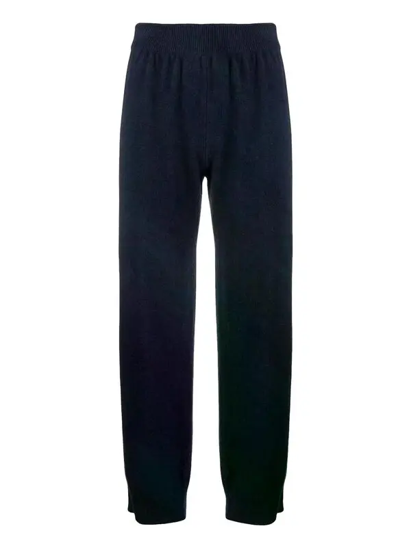 BARRIE Tapered-leg Cashmere Trousers - Blue