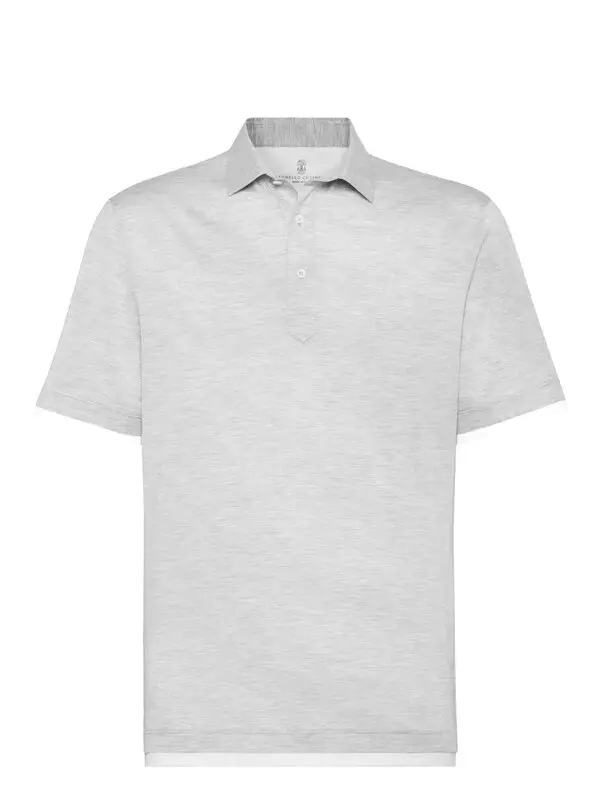 Brunello Cucinelli Layered Polo Shirt - Grey