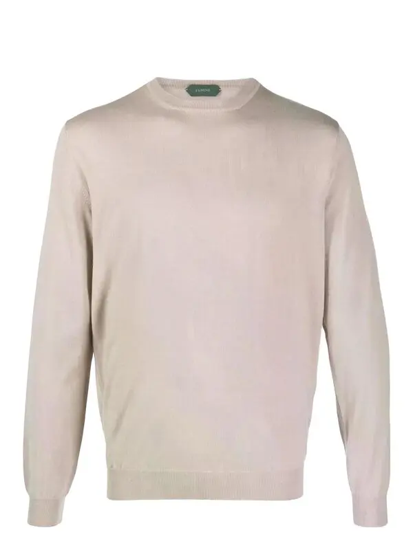 ZANONE Virgin Wool Blend Crew-neck Jumper - Neutrals