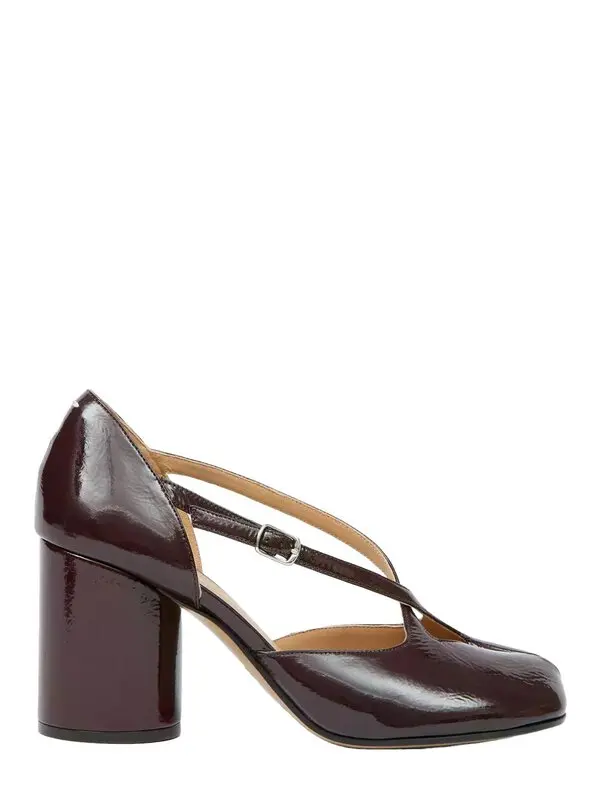 MAISON MARGIELA 80mm Tabi Straps Pumps - Brown
