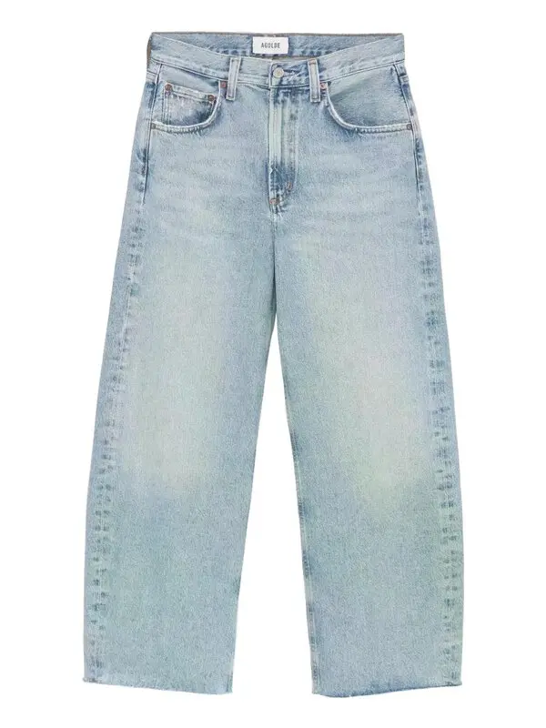 AGOLDE Low Curve Fray Jeans - Blue