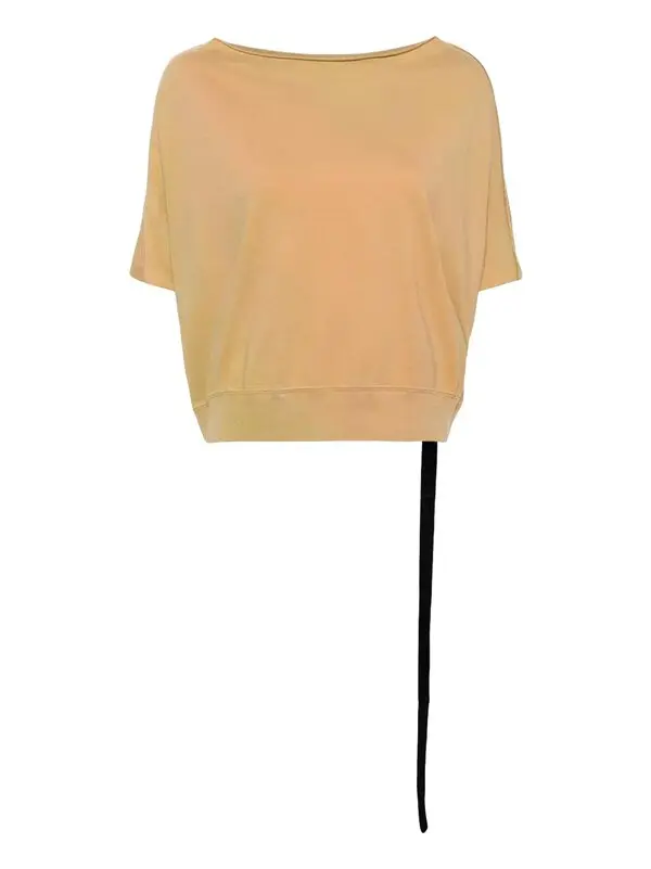 Rick Owens Cropped Cotton T-shirt - Neutrals