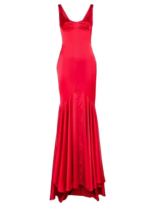 V:PM ATELIER Satin Gown - Red