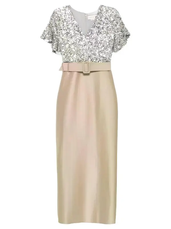 Sachin & Babi Marlene Gown - Neutrals