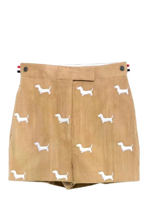 Thom Browne Side Tag Shorts - Brown