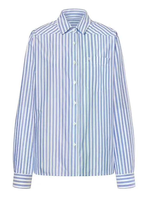 Philosophy Di Lorenzo Serafini Stripe-pattern Shirt - Blue