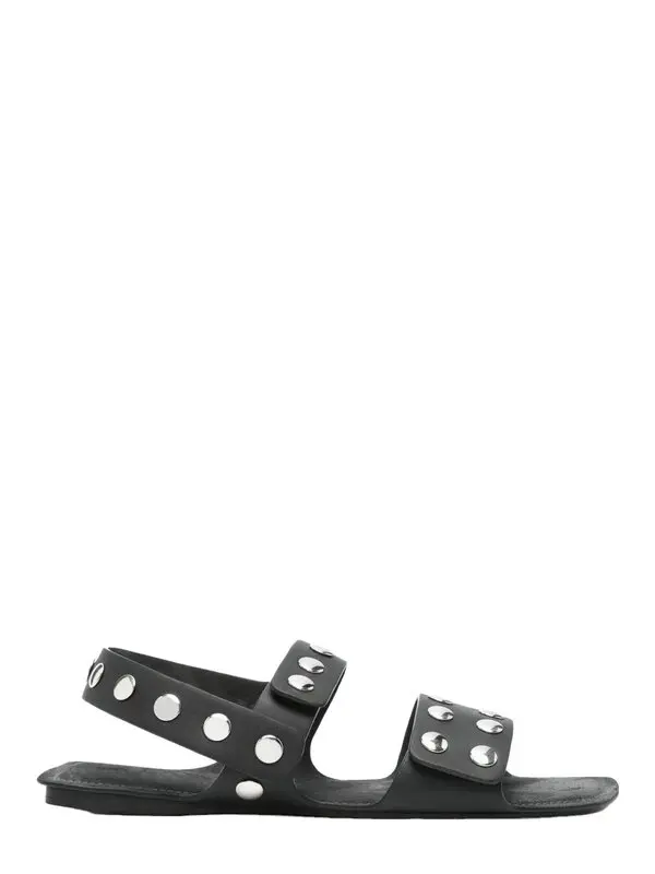 Khaite Boden Flat Sandals - Black
