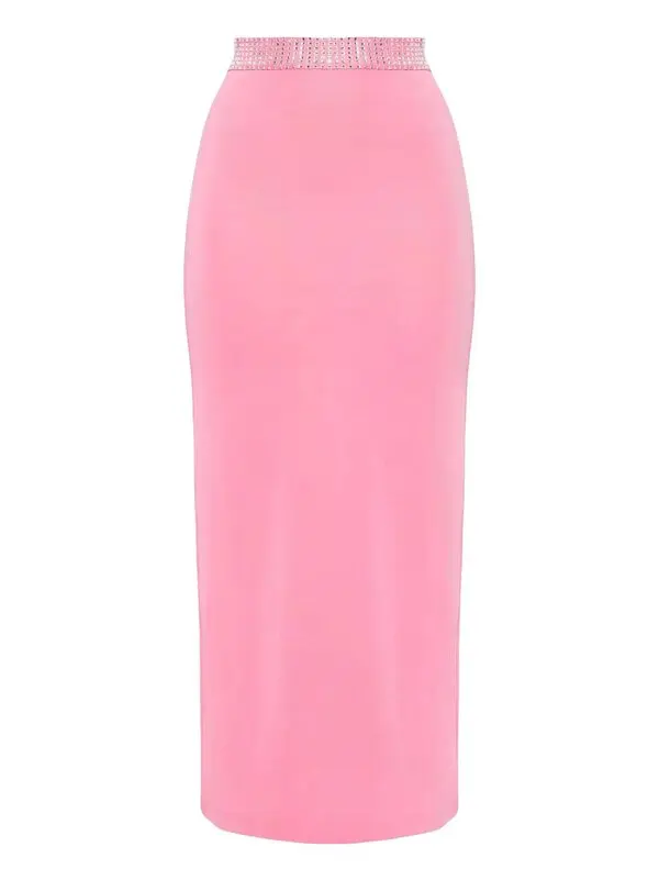 David Koma Crystal-embellished Midi Skirt - Pink