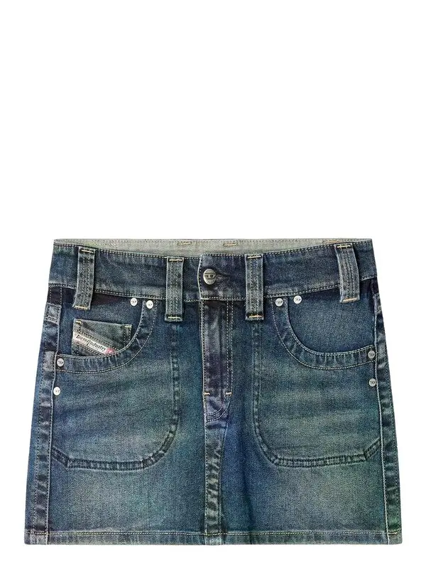 DIESEL® De-rago-re Mini Skirt - Blue