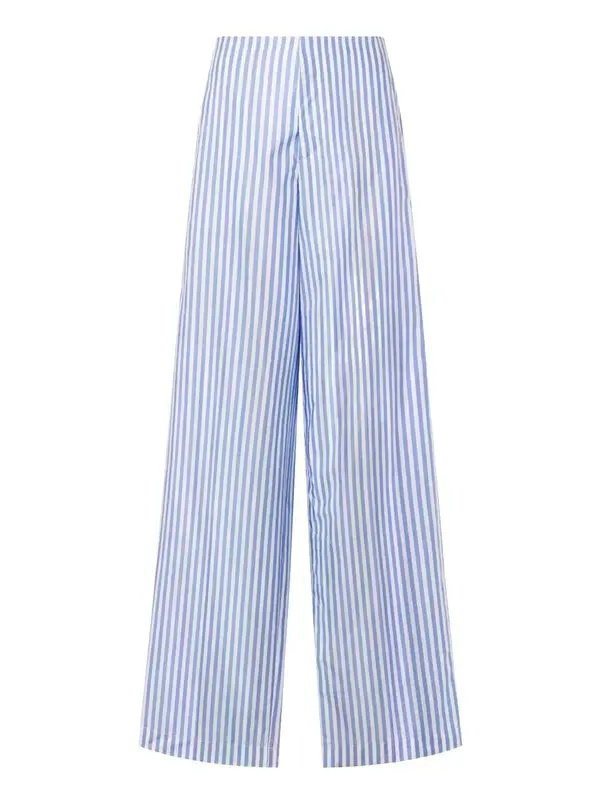 Philosophy Di Lorenzo Serafini Striped Wide-leg Trousers - Blue