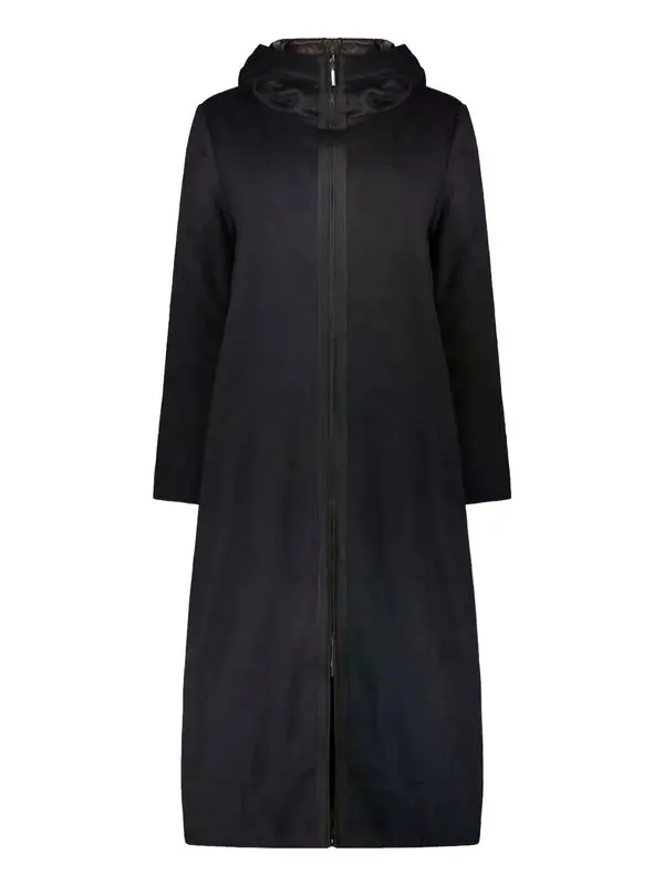 MOORER Zip-up Reversible Coat - Brown