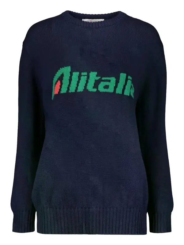 Alberta Ferretti Knitted Jumper - Blue