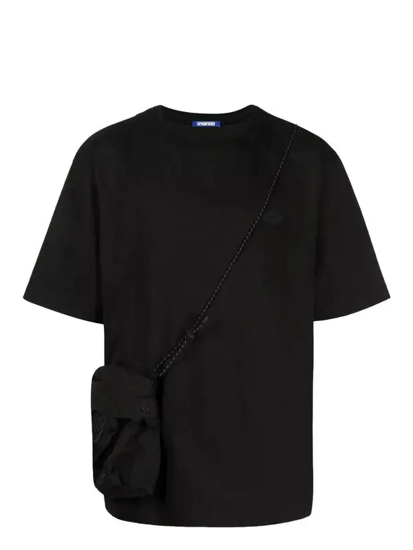 SPOONYARD Attached-pocket Short-sleeve T-shirt - Black