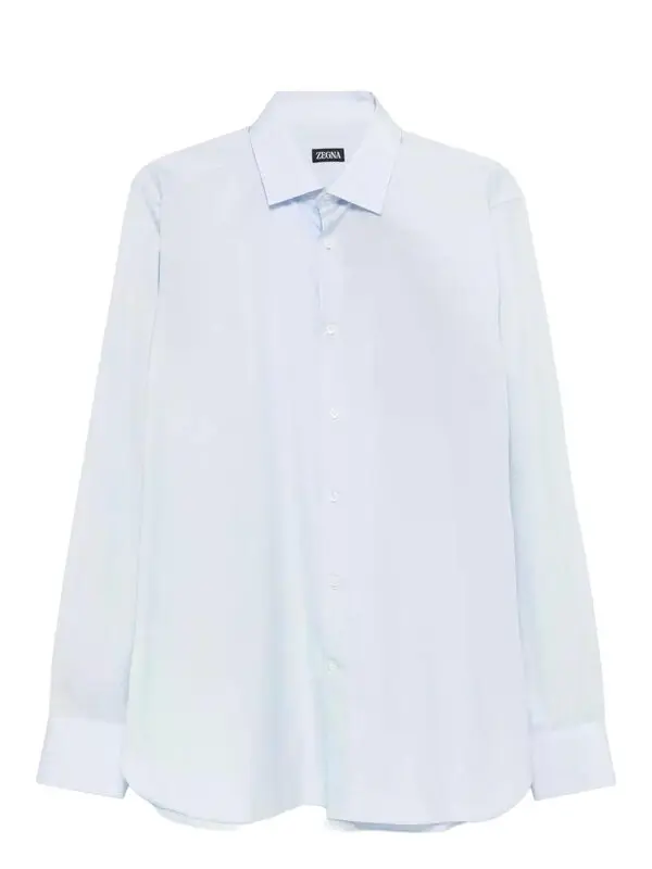 Zegna Poplin Shirt - Blue