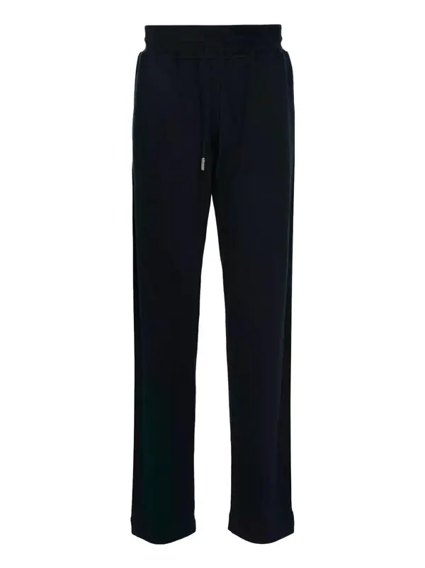 Kiton Cotton Tapered Track Pants - Blue